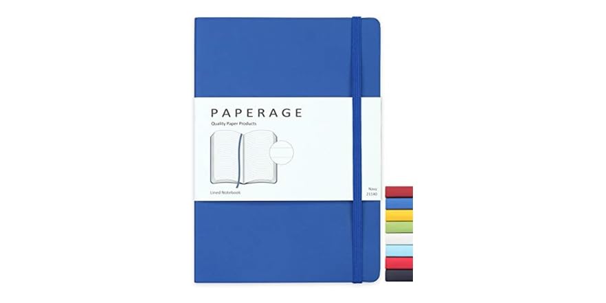 Paperage Journal Lined Notebook Blue