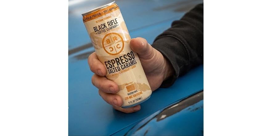 (12 Pack) Black Rifle Coffee RTD Salted Caramel Espresso, 11 Fl Oz