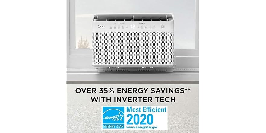 MIDEA MAW12AV1QWT 12,000 BTU Midea U Inverter Window Ai (Open Box)