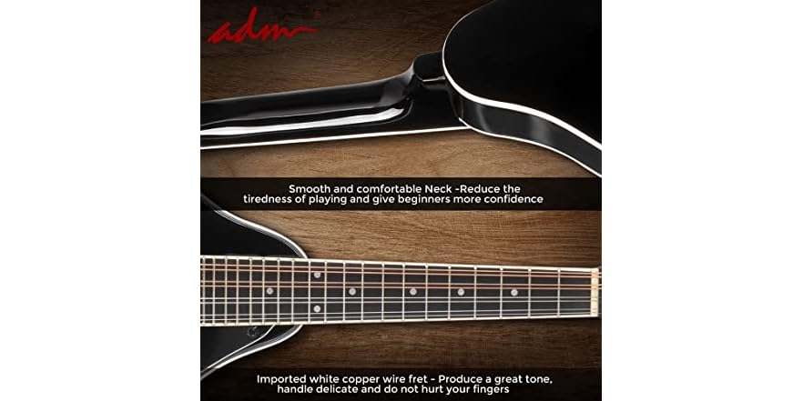 ADM Music A Style Acoustic Mandolin Instrument With Case