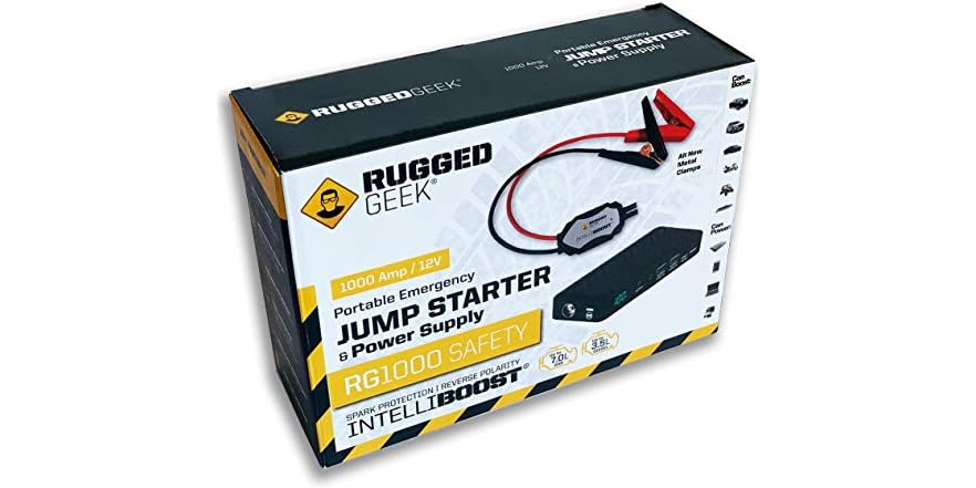 Rugged Geek RG1000 Safety Jump Starter
