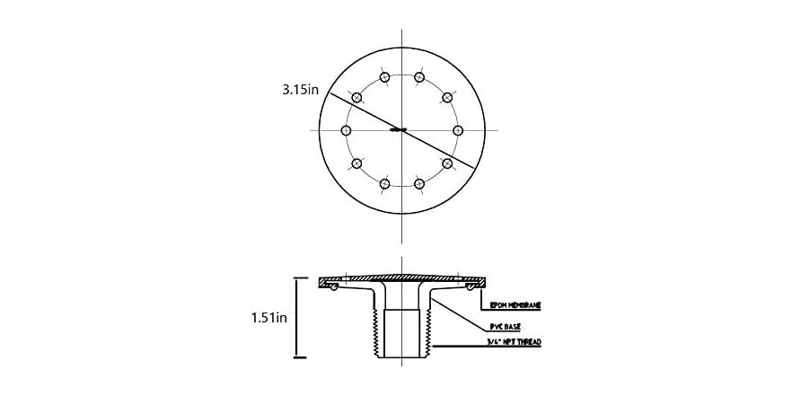 Coarse Bubble Diffuser
