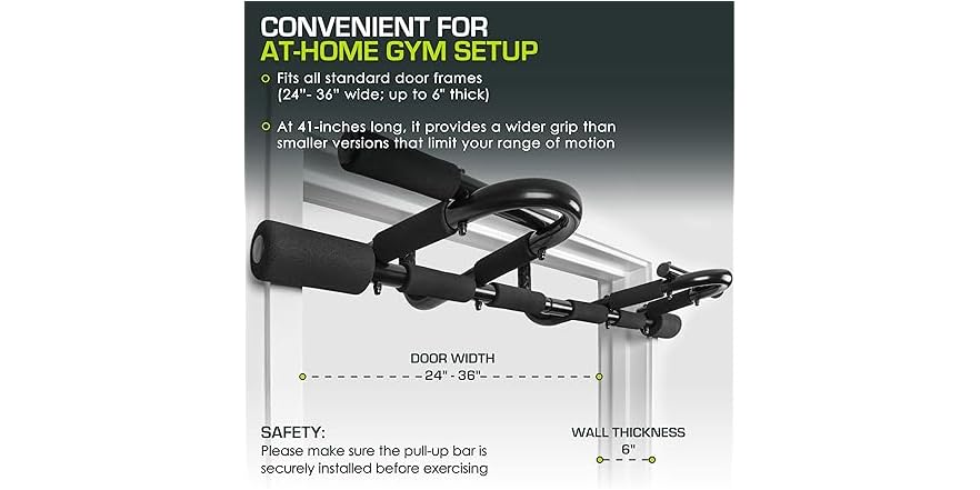 ProsourceFit Multi-Grip Chin-Up/Pull-Up Bar