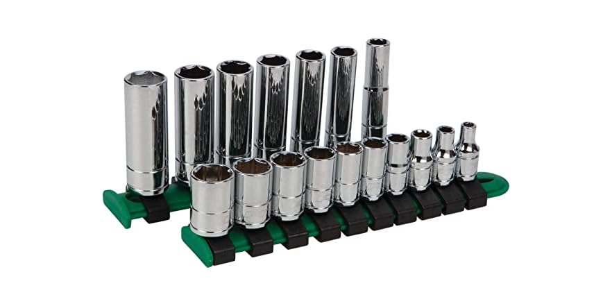 Performance Tool 17pc 1/4" Dr. MET Socket Set