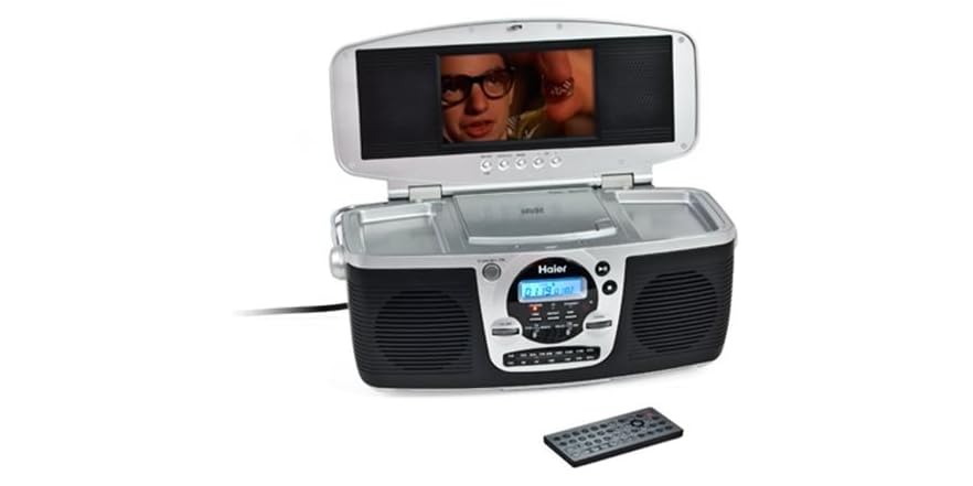 Haier Portable 7” LCD TV with DVD Player and AM/FM Stereo