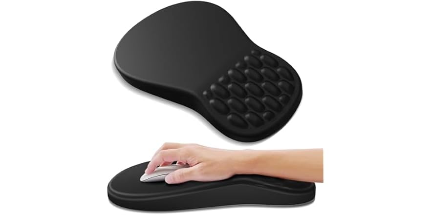 Ergonomic Mouse Pad w/ Wrist Rest Support