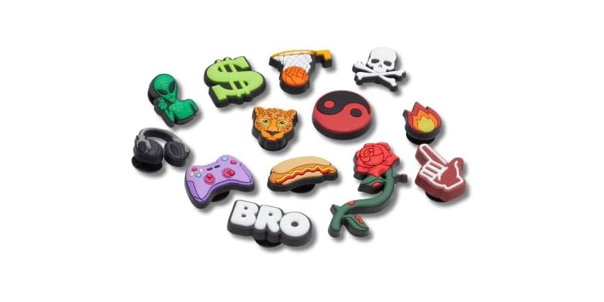 Crocs Jibbitz 13-Pack Bro Pack Charms