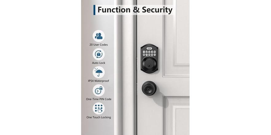 TEEHO TE001 Keyless Entry Door Lock with Keypad