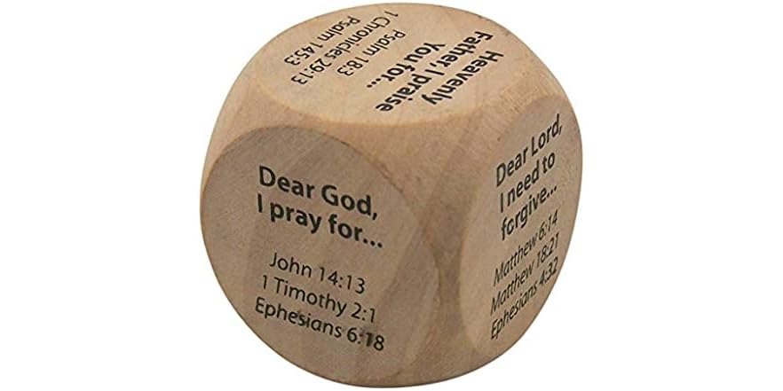 Wooden Religious Prayer Starter Cube