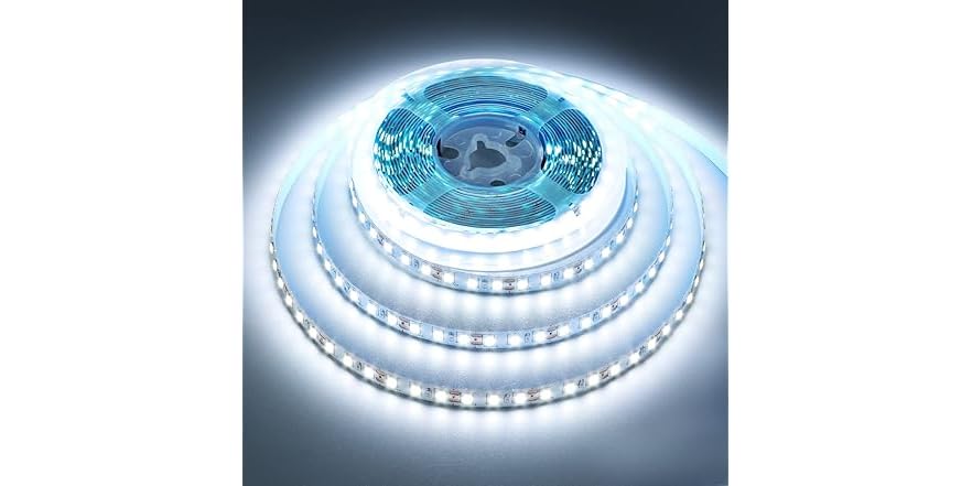 12V LED Strip Light Cool White 2 Pack