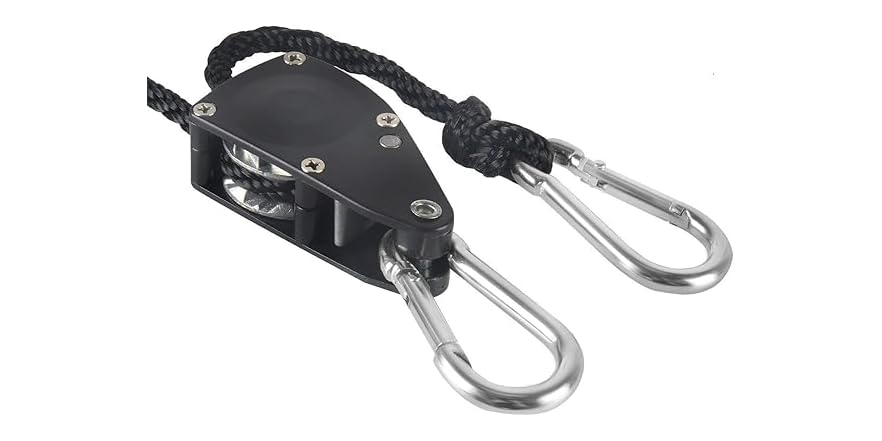 iPower Heavy Duty Adjustable Rope Clip Hangers, 8 Pack