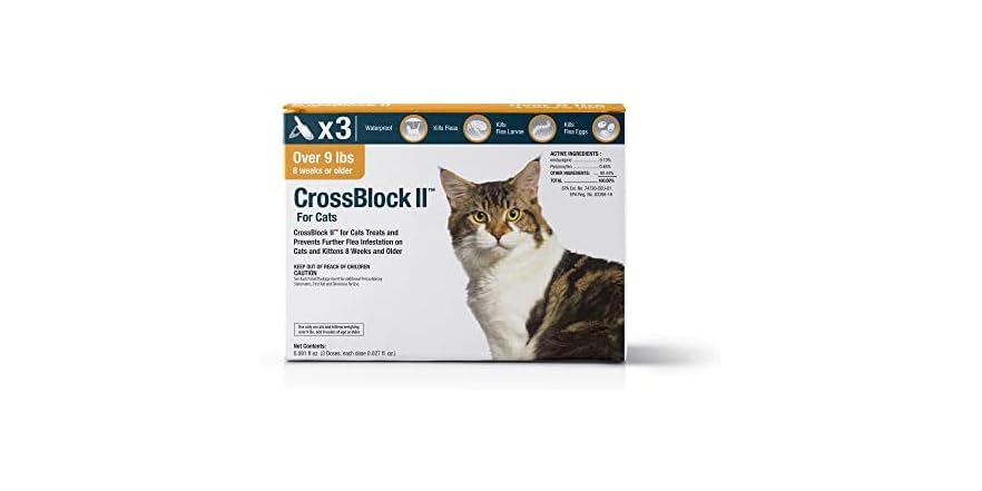 CrossBlock II Flea Preventative for Cats
