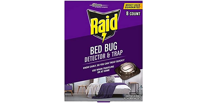 Raid Bed Bug Detector & Trap, 8 ct
