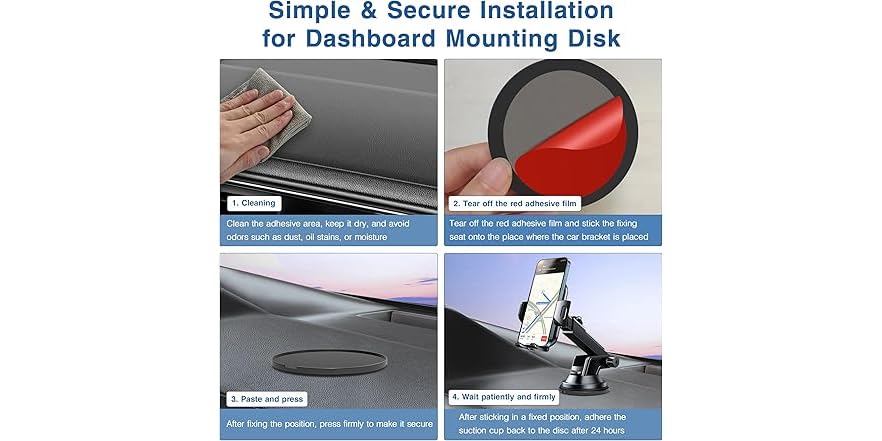 DLMLEXH Adhesive Dashboard Mounting Disk