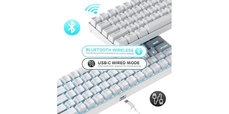 RK Wireless Hot-Swappable 65% Mechanical Keyboard