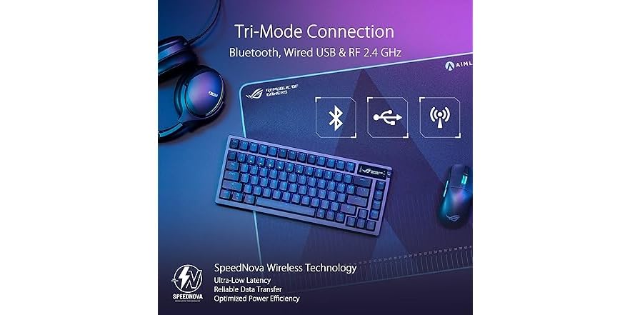 ASUS ROG Azoth Wireless Mechanical Gaming Keyboard 75% TKL