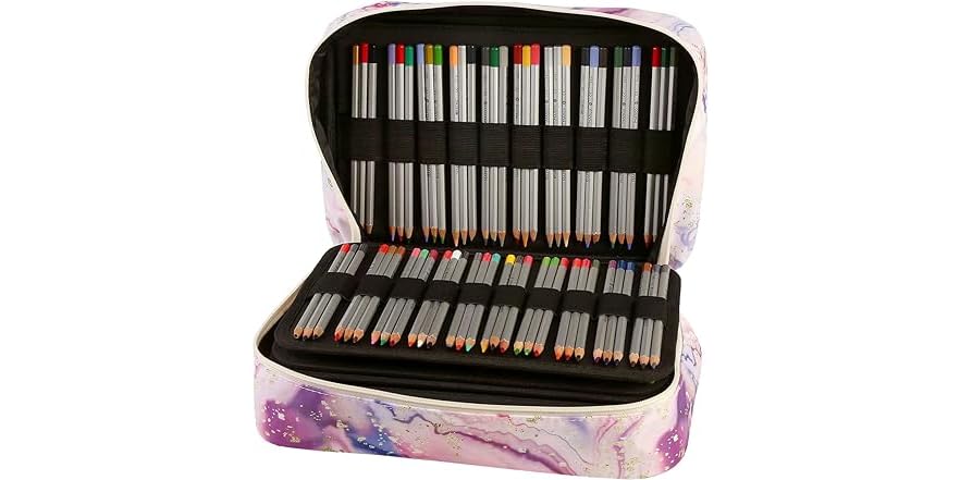 100 Slot Portable Colored Pencil Case