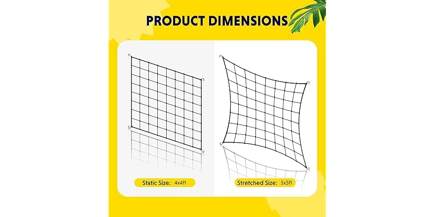iPower 4x4FT Flexible Elastic Netting