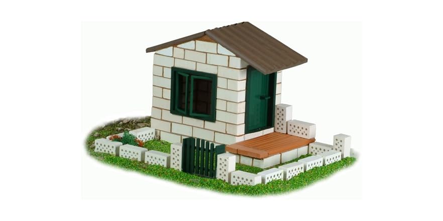 Teifoc White Brick House Set