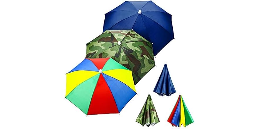 3 Pieces Headband Umbrella Hats