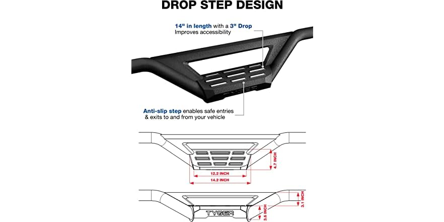 Tyger Lander Drop Step Running Boards
