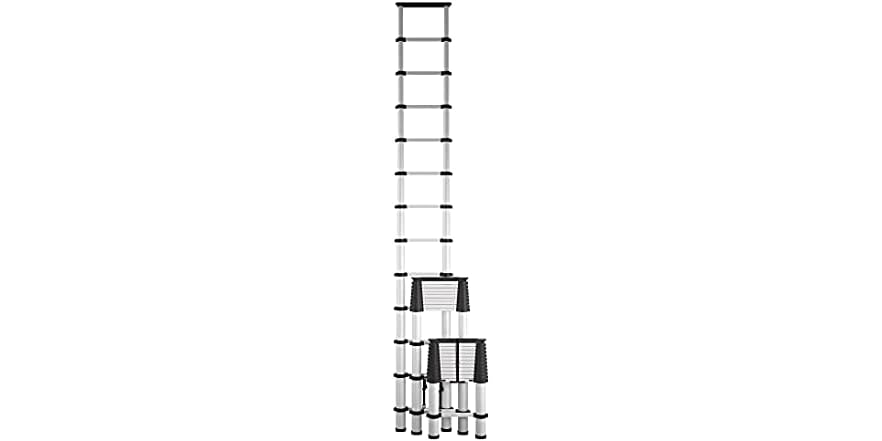 COSCO 16ft reach SmartClose Telescoping Aluminum Ladder (Open Box)