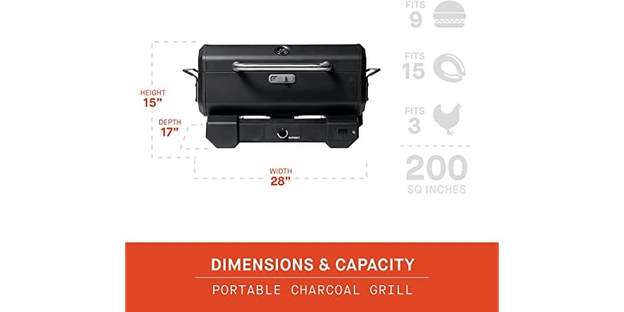 Masterbuilt Portable Charcoal Grill
