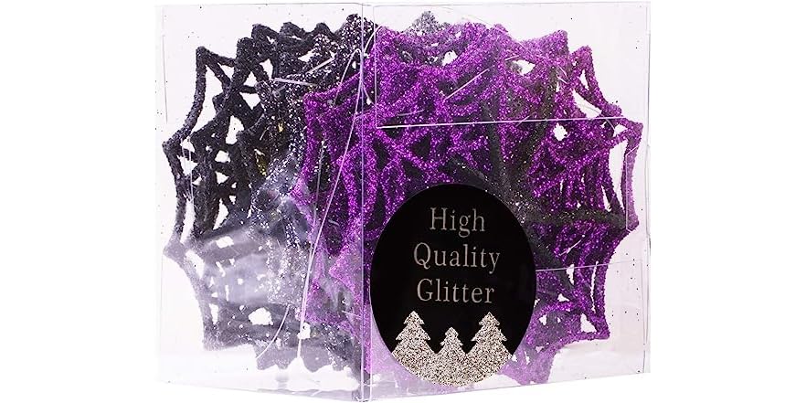 12 Pieces 4 inch 3D Spider Ornaments