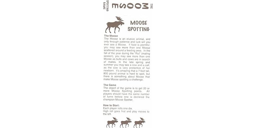 Koplow Games Moose Dice Game