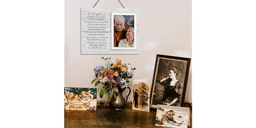 Memorial Picture Frame Fits 4"x6" Photo