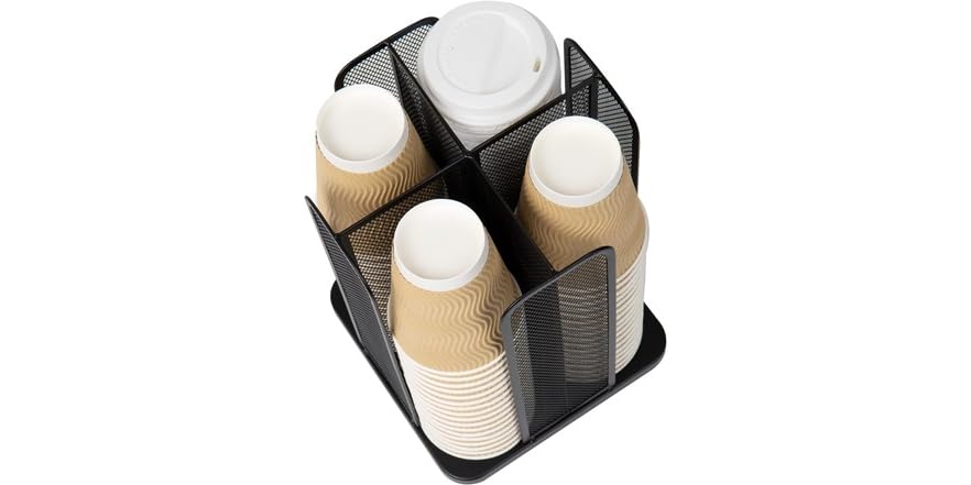 Mind Reader Carousel Cup&Lid Organizer