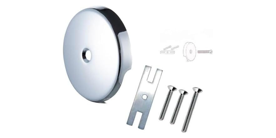 2 Pack Bathtub Drain Overflow Face Plate