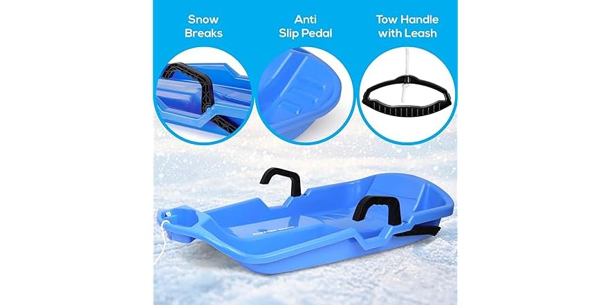 Slippery Thunder Kids Snow Sled Brake