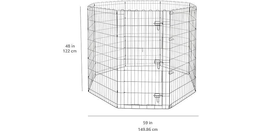 Amazon Basics Foldable Octagonal Metal Playpen