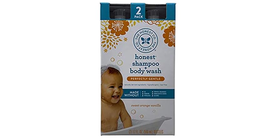 Honest Baby Shampoo and Body Wash 2 Pack