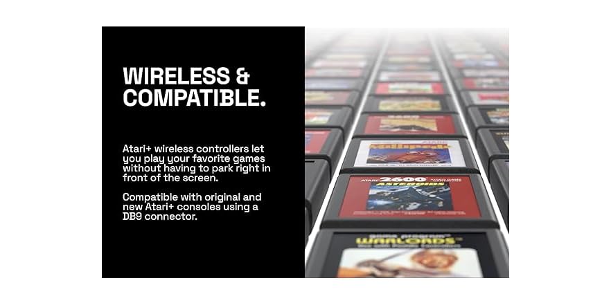 Official Atari 7800+ Console & Wireless Controller