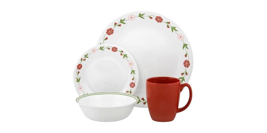 Corelle 16pc Set-Spring Pink