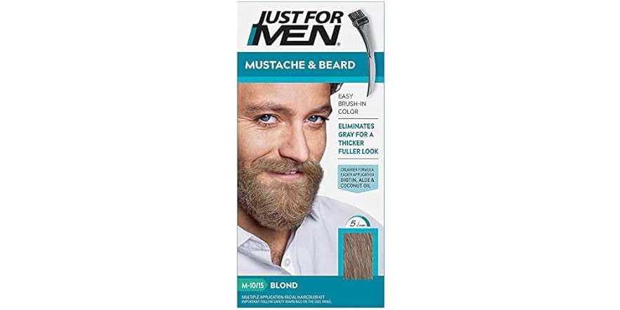 JUST FOR MEN Mustache & Beard Brush-In Color Blond