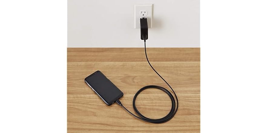 (2 PACK) AmazonBasics USB-C to USB-A 2.0 Fast Charging Cable