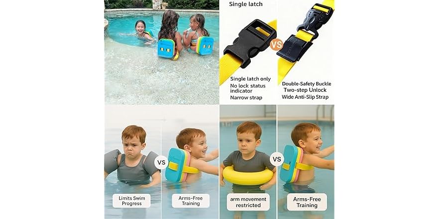 Swim Belt Kids Back Float Water Bubble