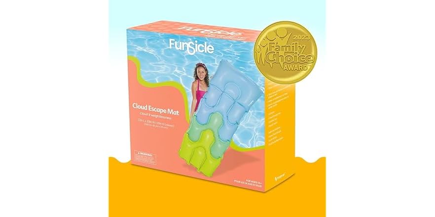 Funsicle 6 ft Cloud Escape Lounge Pool Mat