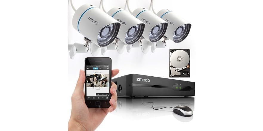 Zmodo 4-Channel All-in-One sPoE NVR Kit