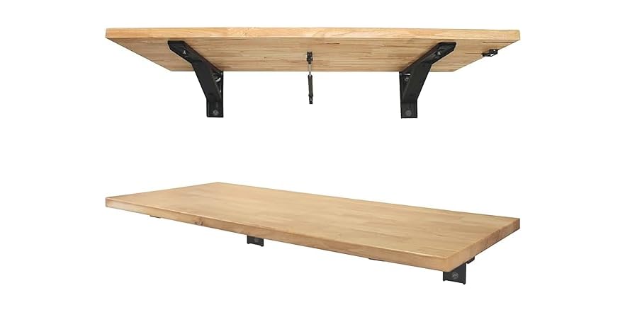 SafeRacks 48in x 20in Wall Mounted Folding Table