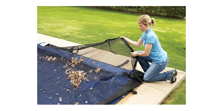 Blue Wave 20' x 40' Rectangular Leaf Net In Ground Pool Cover