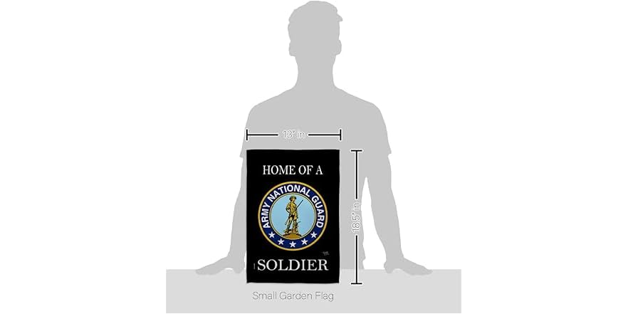 Home of National Guard Soldier Garden Flag - Armed Forces