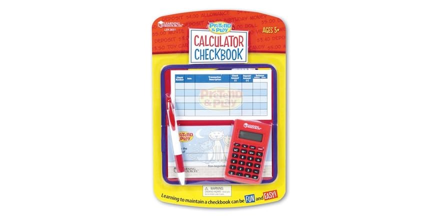 Pretend & Play Checkbook With Calculator