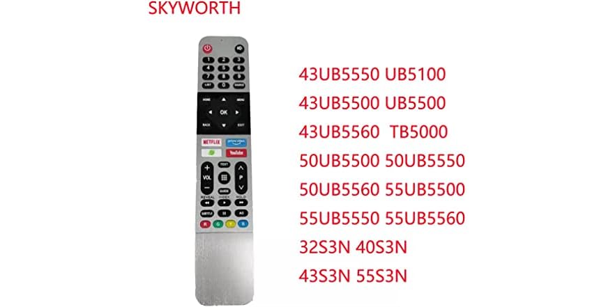 TV Remote Control for Skyworth Smart TV