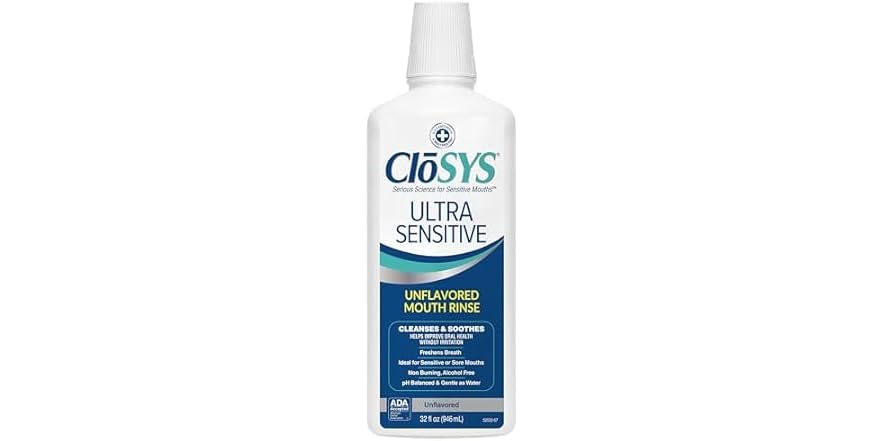 CloSYS Ultra Sensitive Mouthwash, Unflavored