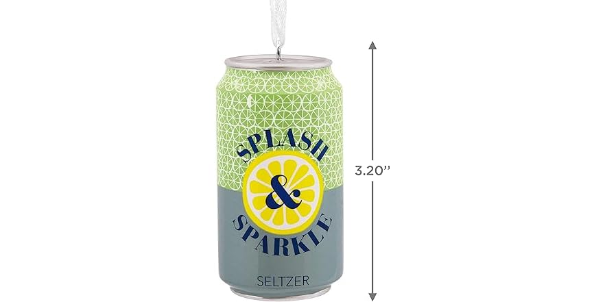 Hallmark Splash & Sparkle Seltzer Ornament