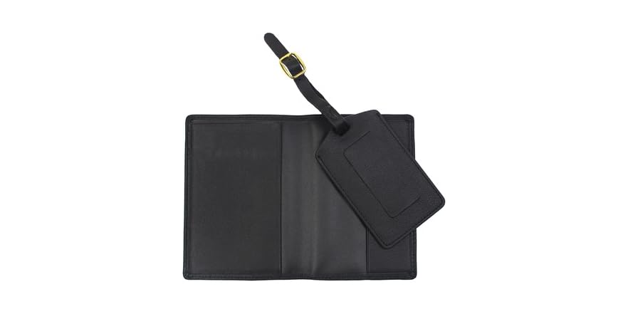 ROYCE RFID Blocking Passport Jacket with Matching Luggage Tag - Pick Color